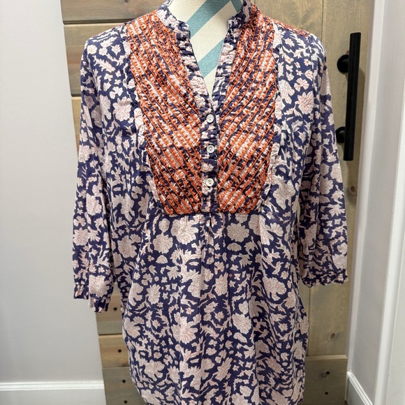 Roberta Roller Rabbit | Tops | Roberta Roller Rabbit Tunic M Blue And ...